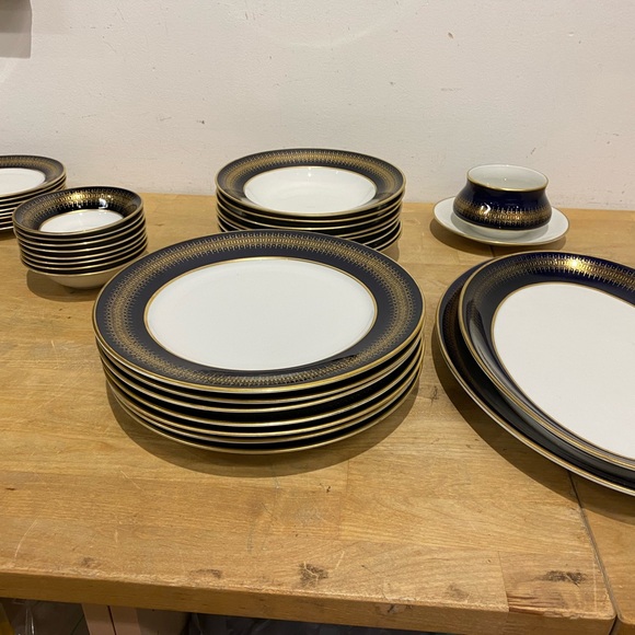 WEIMAR | Dining | Cobalt Blue Dinner Set For 8 | Poshmark